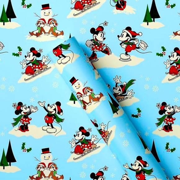 Disney | Holiday | Disney Mickey Minnie Christmas Gift Wrap | Poshmark